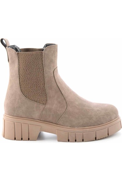 Bambi Toprak Nubuk Kadın Bot & Bootie