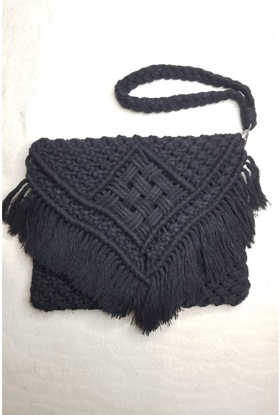 Aysha Makrome El Çantası 25X18 cm Klach / Klaç / Clutch El Çantası