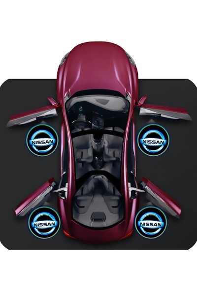 Waxen Nıssan Araçlar Için Kapı Altı Pilli LED Logo Hd Lens Karanlık ve Mesafe Sensörlü LED Işıklı Lamba Waxen Nıssan Araçlar Için Kapı Altı Pilli LED Logo Hd Lens Karanlık ve Mesafe Sensörlü LED Işıklı Lamba