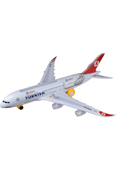 Cstars Türk Hava Yolları A380 Oyuncak Uçak Işıklı Hareketli 45 cm Büyük Boy Cstars Türk Hava Yolları A380 Oyuncak Uçak Işıklı Hareketli 45 cm Büyük Boy