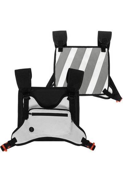 Kingwheat Geniş Yansıtıcı Şeritli Çok Fonksiyonlu Göğüs Çantası. (Yurt Dışından) Kingwheat Geniş Yansıtıcı Şeritli Çok Fonksiyonlu Göğüs Çantası. (Yurt Dışından)