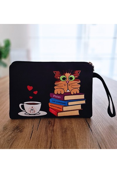 Aburcubur Atölye Kedili Nubuk El Çantası