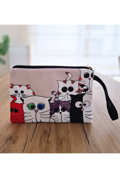 Aburcubur Atölye Kedili Nubuk El Çantası