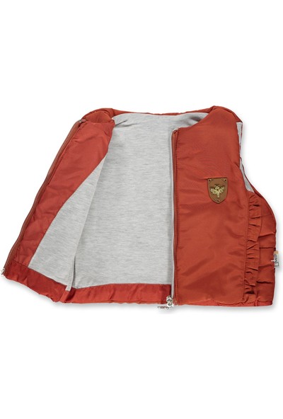 Overdo Çift Taraflı Pul Payet Işlemeli Maraton Kumaş Bebek Şişme Yelek / Mont