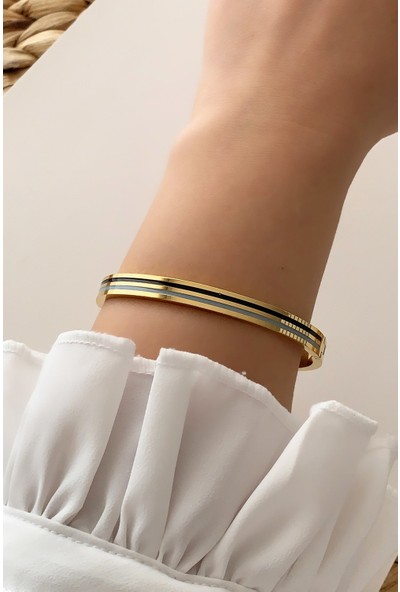 ÇLK Accessories Çelik Mineli Kelepçe Çelik Bileklik TRBILEK7663 B37503 ÇLK Accessories Çelik Mineli Kelepçe Çelik Bileklik TRBILEK7663 B37503