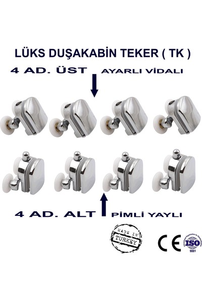 Moonshop Krom Kaplama Duşakabin / Cam Kabin Tekerleği Takım Moonshop Krom Kaplama Duşakabin / Cam Kabin Tekerleği Takım
