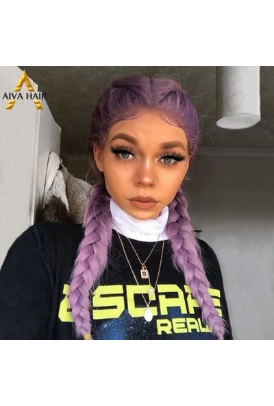 Charge Aiva Isıya Dayanıklı Sentetik Örgü Peruk Purple Charge Aiva Isıya Dayanıklı Sentetik Örgü Peruk Purple