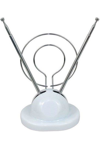 Electroon Tv Üstü Beyaz Dünya V Anten Sehpalı Electroon Tv Üstü Beyaz Dünya V Anten Sehpalı