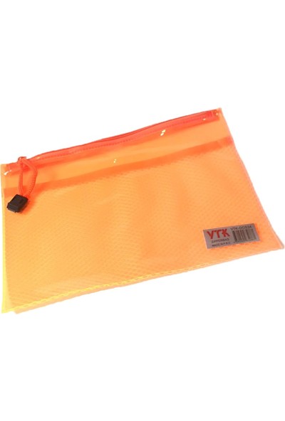 Vtk A5 Fermuarlı Şeffaf Dosya Turuncu