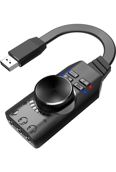 Sprotauto Gs3 USB 2.0 Harici Ses Kartı Sanal 7.1 Kanal Ses Kartı (Yurt Dışından)