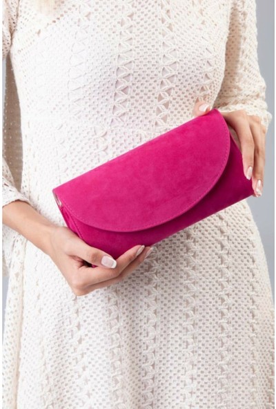 Efnan Store Abiye Portföy Clutch Çanta - Fuşya - Efnan Store Abiye Portföy Clutch Çanta - Fuşya -