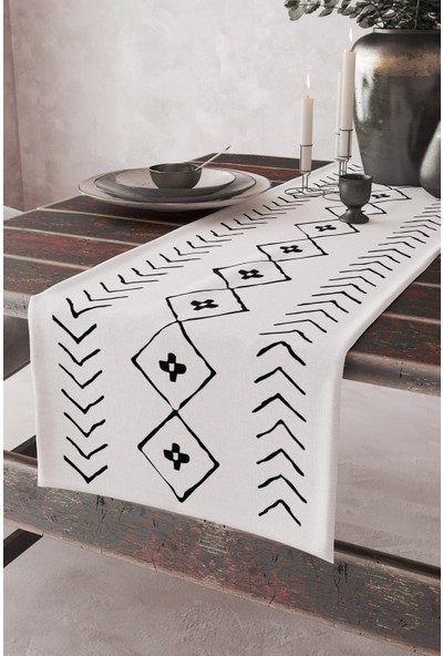 Tropik Home Akasya Beyaz Runner