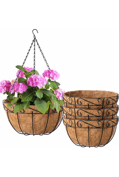 Bahçem Coco Askılı Çiçeklik Doğal Hindistan Cevizi Lifi Dekoratif 1 Adet Balkon Bahçe Saksısı 32 x 31 x 50 cm Bahçem Coco Askılı Çiçeklik Doğal Hindistan Cevizi Lifi Dekoratif 1 Adet Balkon Bahçe Saksısı 32 x 31 x 50 cm