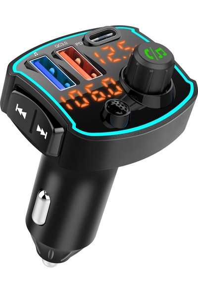 ZSZH BC69 Pd3.0 + Qc3.0 Çift Bağlantı Noktası Hızlı Şarj Araba Çift Ekran Ekran Bluetooth Mp3 Çalar-Siyah (Yurt Dışından) ZSZH BC69 Pd3.0 + Qc3.0 Çift Bağlantı Noktası Hızlı Şarj Araba Çift Ekran Ekran Bluetooth Mp3 Çalar-Siyah (Yurt Dışından)