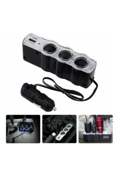 Tekno Istanbul Oto Çakmak Çoklayıcı Çoğaltıcı Soketi USB