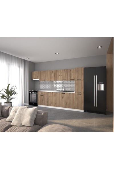 Visas Concept 320 cm Zeynep Hazır Mutfak Dolabı