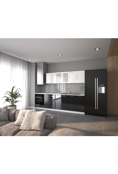 Visas Concept 280 cm Zümrüt Hazır Mutfak Dolabı