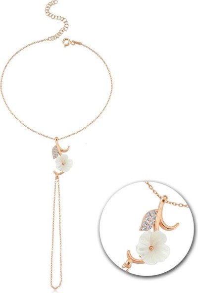 Mia Vento Manolya Çiçeği Zarafeti Rose Renk Gümüş Şahmeran