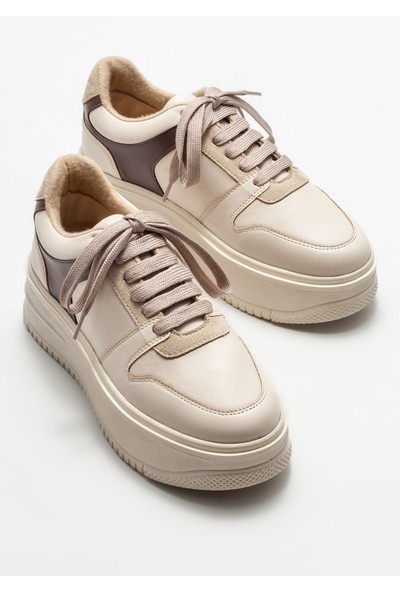 Elle Shoes Bej Kadın Spor Ayakkabı