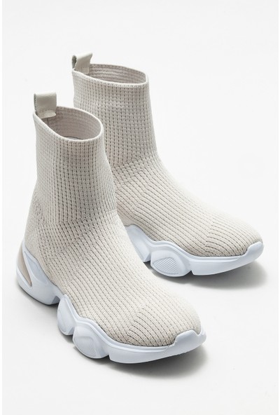Elle Shoes Bej Kadın Günlük Spor Bot