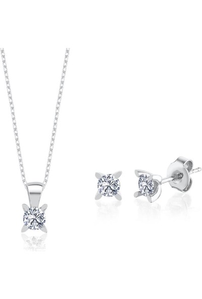 Mia Vento 0.75 Karat Mia Zirconia Markiz Esinti Ikili Tektaş Gümüş Set Mia Vento 0.75 Karat Mia Zirconia Markiz Esinti Ikili Tektaş Gümüş Set
