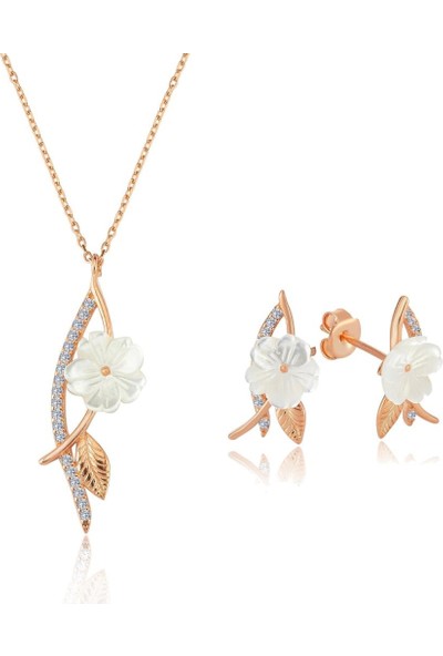 Mia Vento Italyan Tasarım Bahar Senfonisi Flowers Gümüş Ikili Set Mia Vento Italyan Tasarım Bahar Senfonisi Flowers Gümüş Ikili Set