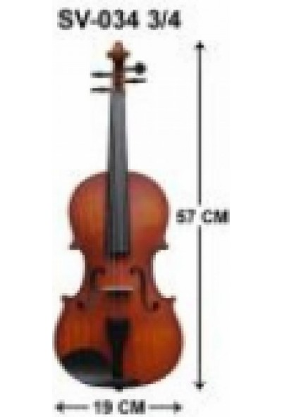 Swing SV-043 3/4 Keman (Taşıma Çantası Yay Reçine Dahil)