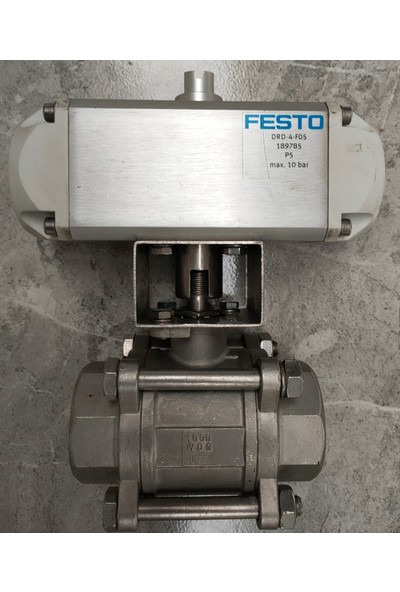 Festo Pnömatik Aktüatör ve Dişli Küresel Vana 1-1/2