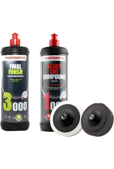 Menzerna Hediyeli Set 1000ML 1000 Pasta- 3000 Hare Cila - 1 Adet Polisaj Süngeri Hediye Menzerna Hediyeli Set 1000ML 1000 Pasta- 3000 Hare Cila - 1 Adet Polisaj Süngeri Hediye