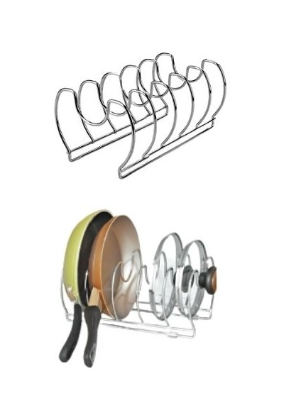Nandy Home Metal Tava ve Tencere Kapağı Düzenleyici Gri Nandy Home Metal Tava ve Tencere Kapağı Düzenleyici Gri