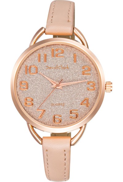 David Clark DC50145M-04 Kadın Kol Saati Krem