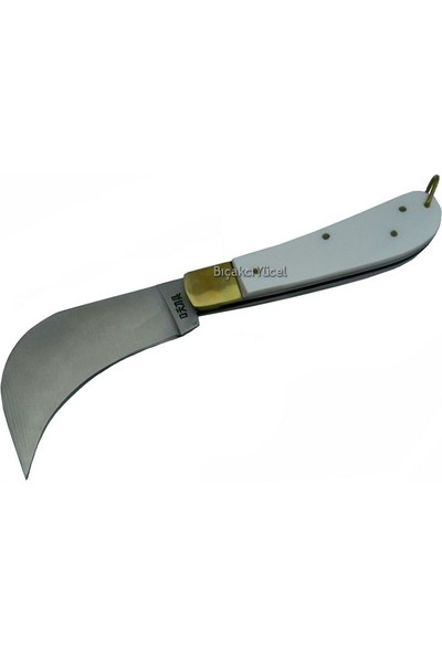 Sedef Eğri Kablo / Aşı / Bahçe Çakısı - 17 cm