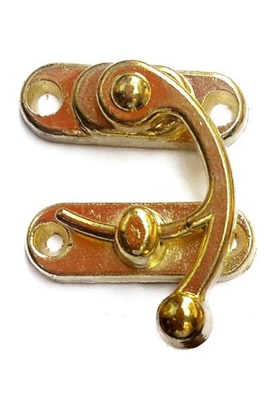 Yay Gözü, Ahşap Kutu Klipsi - Minik 20X24 Mm, Sarı, 1 Adet Yay Gözü, Ahşap Kutu Klipsi - Minik 20X24 Mm, Sarı, 1 Adet