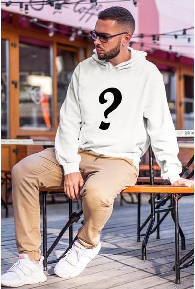 Ecezum Soru Işareti Tasarım Hoodie