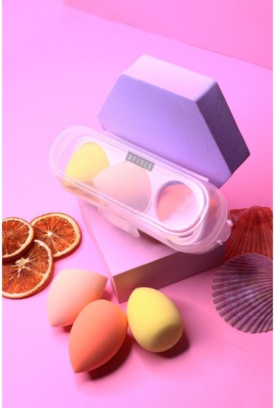 Mujgan Makyaj Süngeri Seti 3'lü Standlı