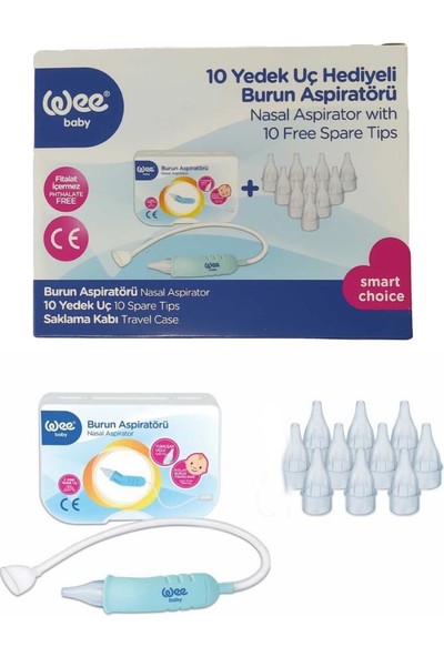Wee Baby Burun Aspiratörü ve 10 Adet Yedek Uç