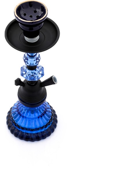 Nargile Store Nargile Takımı Masa Üstü Nargile Takımı Küçük Boy Nargile - MAVİ