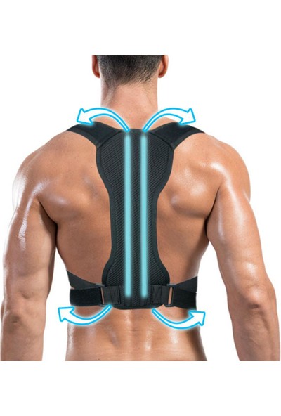 Ankaflex Balenli Bel Sırt Omuz Destekleyici Spor Korse Kadın Erkek Dik Durus Korsesi Dik Durma