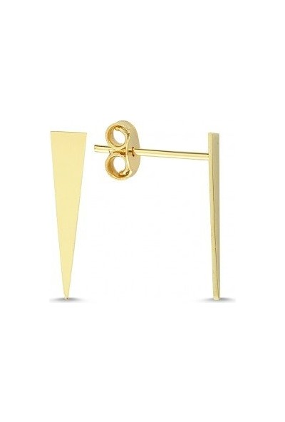 Online Takı 14 Ayar Altın Çubuk Küpe Online Takı 14 Ayar Altın Çubuk Küpe