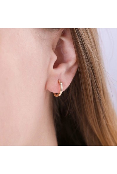 Online Takı 14 Ayar Altın Halka Küpe Online Takı 14 Ayar Altın Halka Küpe