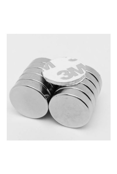 Hdg Yapışkanlı Yuvarlak Neodyum Mıknatıs D15X5MM Çap -10 adet - Güçlü Neodyum Mıknatıs Magnet Hdg Yapışkanlı Yuvarlak Neodyum Mıknatıs D15X5MM Çap -10 adet - Güçlü Neodyum Mıknatıs Magnet