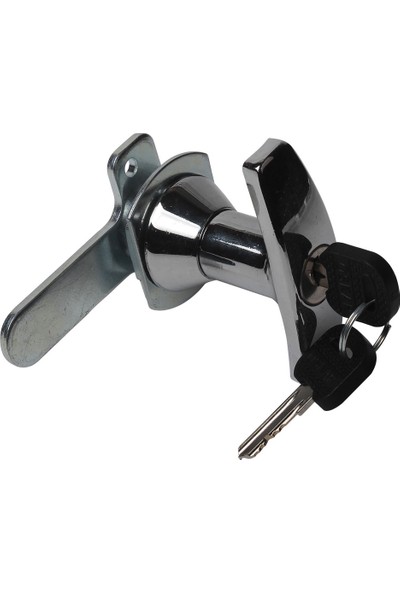 Oskar T Kol Çelik Dolap Kollu Kilit - Krom Kaplama