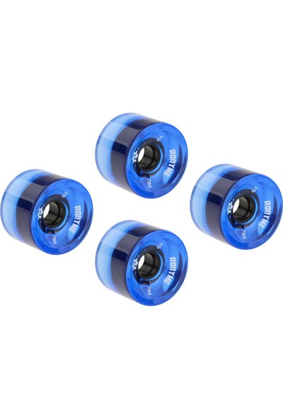 Homyl 51MM x 70MM 4 Adet Kaykay Tekerlekler Pu Cruiser Longboard Değiştirme Tekerlek Rulman Pu Kapak Koruyucu Kavrama Koruyucu - Mavi (Yurt Dışından)