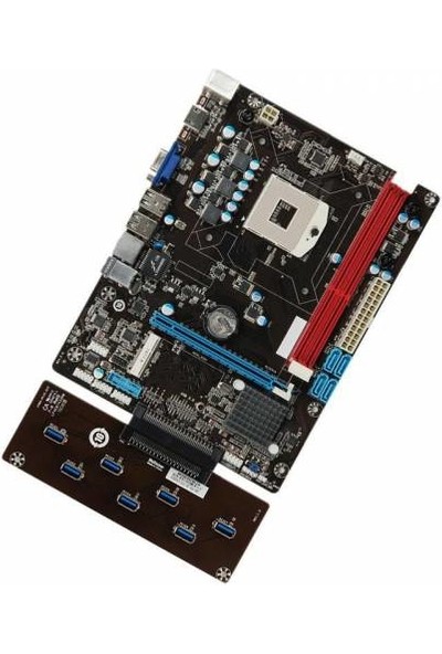 Esonic Qs8-Btc Combo Intel Celeron Işlemcili HM65 1600 Mhz Ddr3 Soket 988 Atx Mining Anakart Esonic Qs8-Btc Combo Intel Celeron Işlemcili HM65 1600 Mhz Ddr3 Soket 988 Atx Mining Anakart