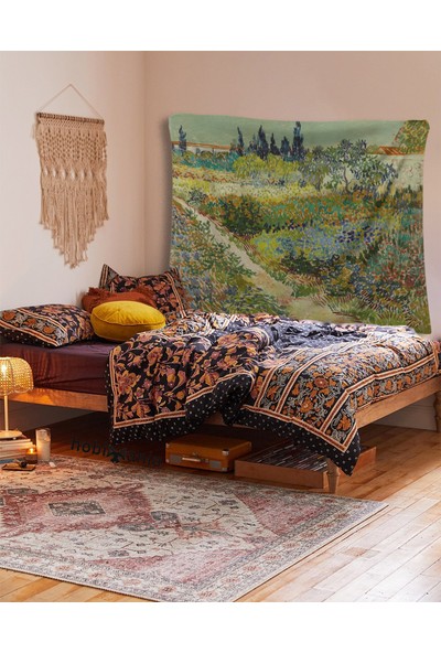 Hobimania Duvar Örtüsü Tapestry Vincent Van Gogh Garden At Arles 150X100 cm Duvar Dekorasyon Moda Hobimania Duvar Örtüsü Tapestry Vincent Van Gogh Garden At Arles 150X100 cm Duvar Dekorasyon Moda