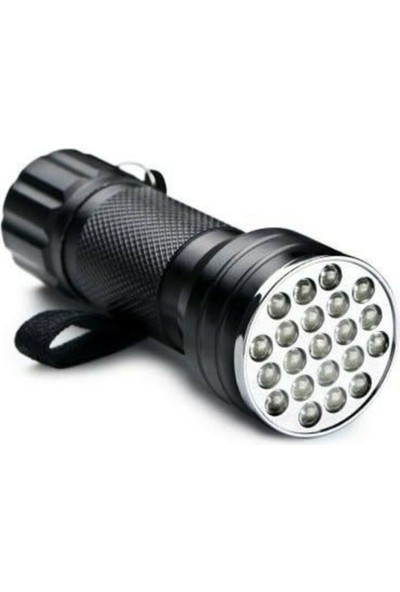 Gaman Uv Fener 21 LED Para Kontrol Ultraviyole Fener (Mor Işık) PM-6351 Gaman Uv Fener 21 LED Para Kontrol Ultraviyole Fener (Mor Işık) PM-6351