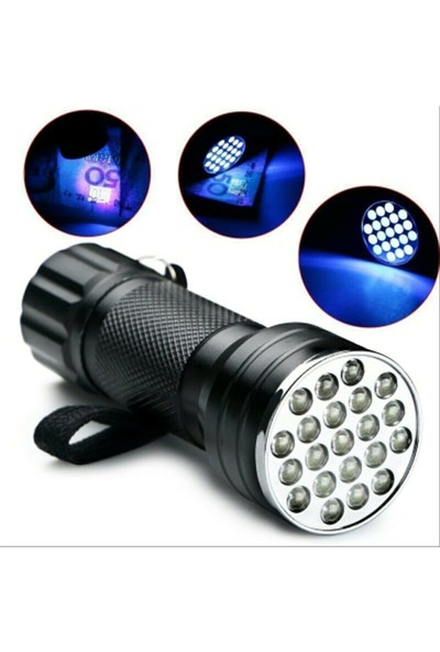 Gaman Uv 21 LED Hayvan Kontrol Ultraviyole Fener (Mor Işık) PM-6351 Gaman Uv 21 LED Hayvan Kontrol Ultraviyole Fener (Mor Işık) PM-6351
