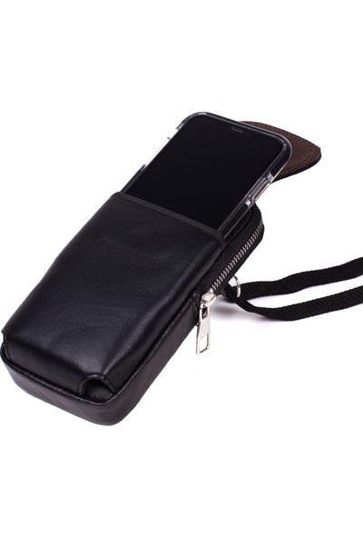 Bizoon 2070 Deri Omuz Askılı Siyah Telefonluk Bizoon 2070 Deri Omuz Askılı Siyah Telefonluk