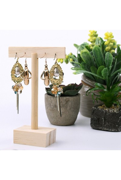 Uldemart Ahşap T Küpe Kolye Bilezik Takı Standı Uldemart Ahşap T Küpe Kolye Bilezik Takı Standı