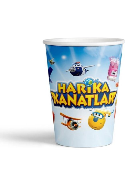 Süsle Bebek & Parti Harika Kanatlar, Karton Bardak, 200 Cc, 8 Adet Süsle Bebek & Parti Harika Kanatlar, Karton Bardak, 200 Cc, 8 Adet